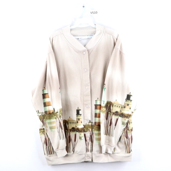 Blair | Sweaters | Vtg 9s Streetwear Lighthouse Cardigan Sweater | Poshmark